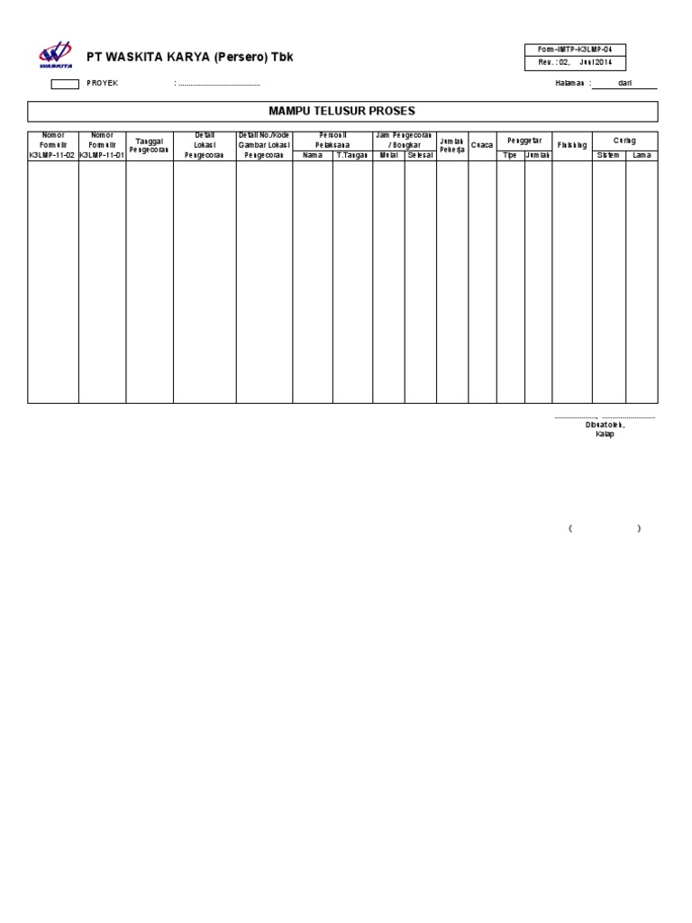Form IMTP K3LMP 04 | PDF