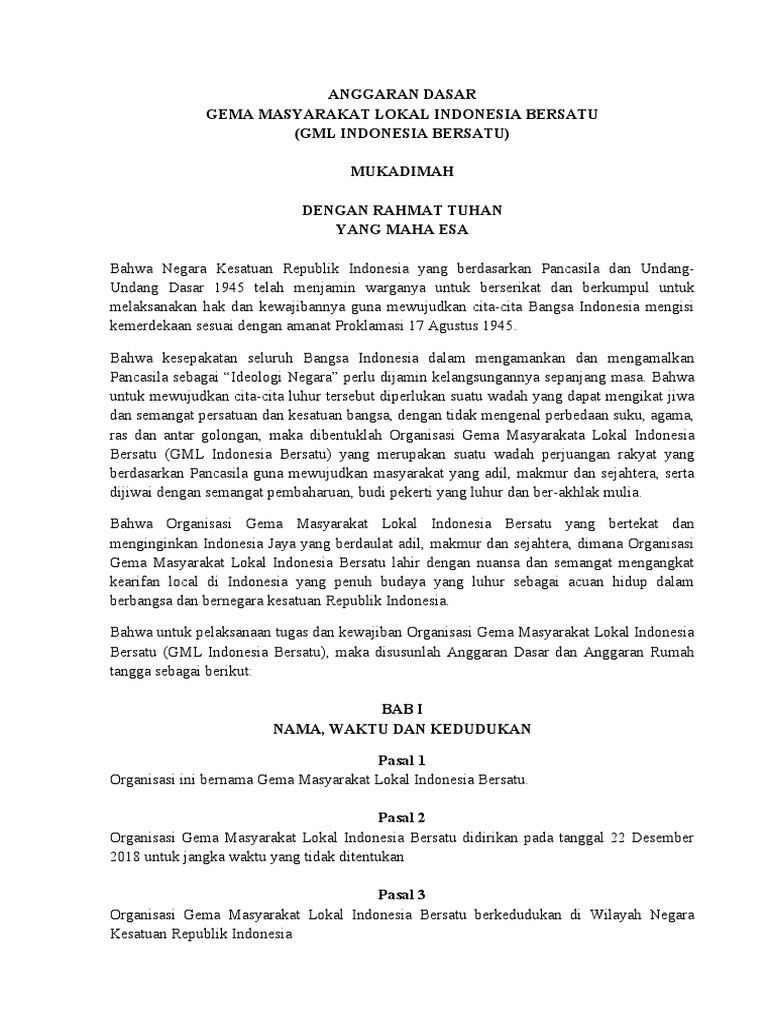 Ad GML Indonesia Bersatu | PDF