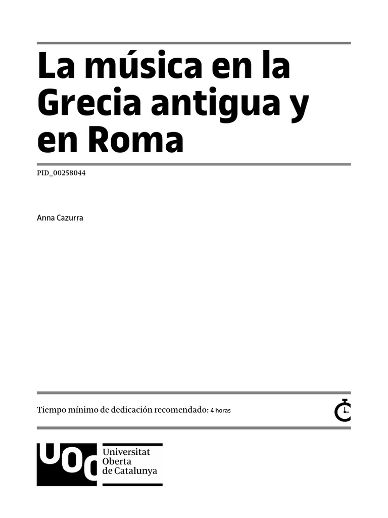 Historia de La Música Módulo 1 - La Música en La Grecia Antigua y en ...