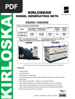 New Specification Sheet - 250kVA Kirloskar Green Generator | PDF ...