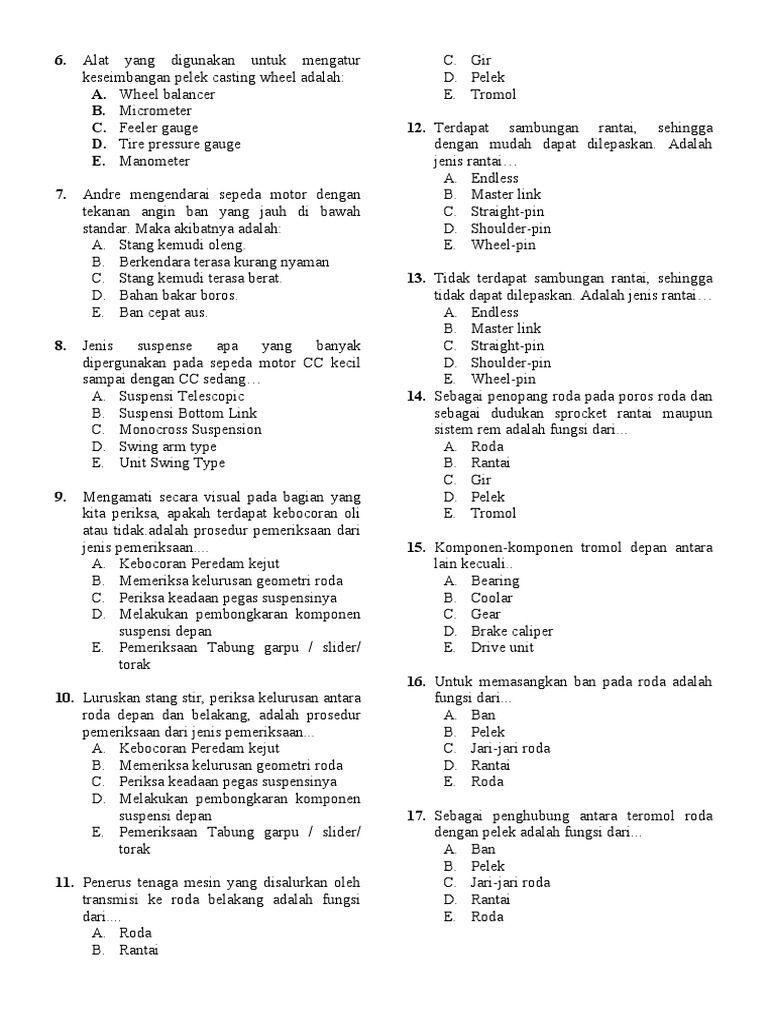 Lanjutan Soal Sasis | PDF