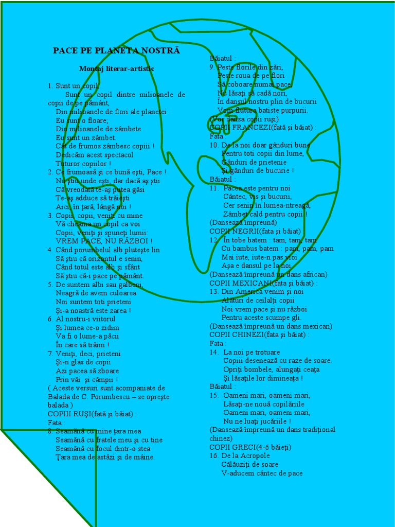 Material Verbal Scenariu - 14 | PDF