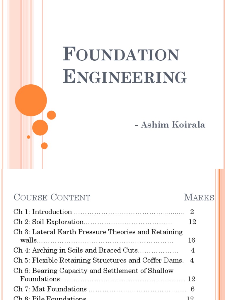 Foundation Engineering Day 1 | PDF | Building Engineering | Mechanical ...