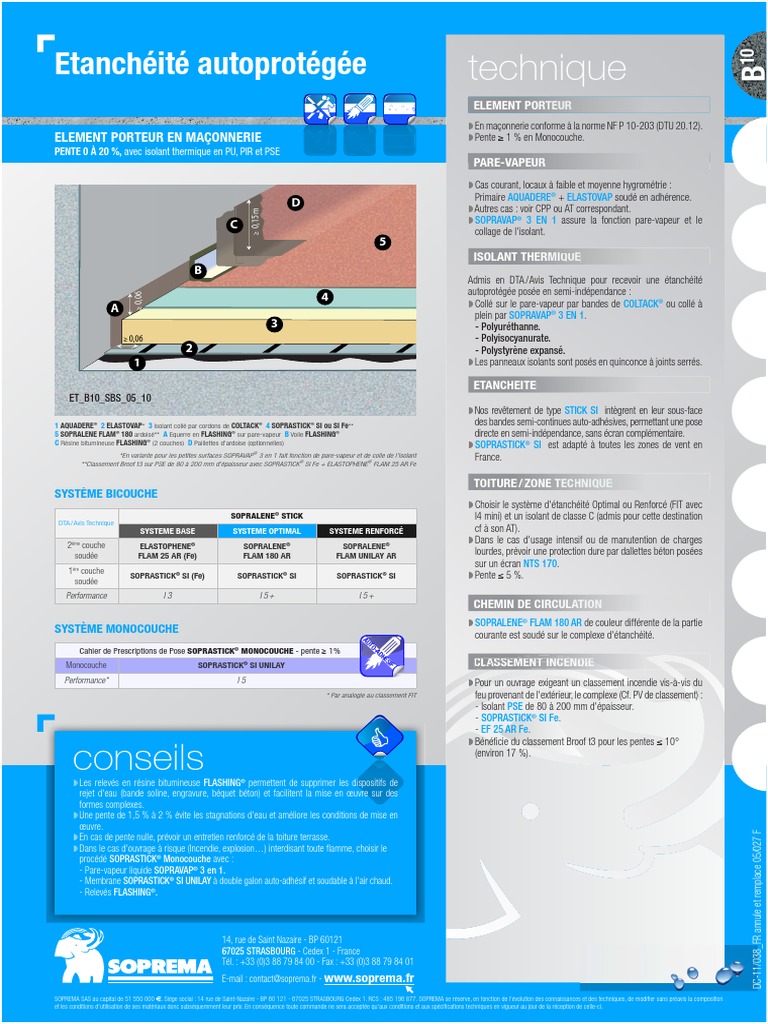 Technique: Etanchéité Autoprotégée | Descargar gratis PDF | Thermodynamique Atmosphérique ...