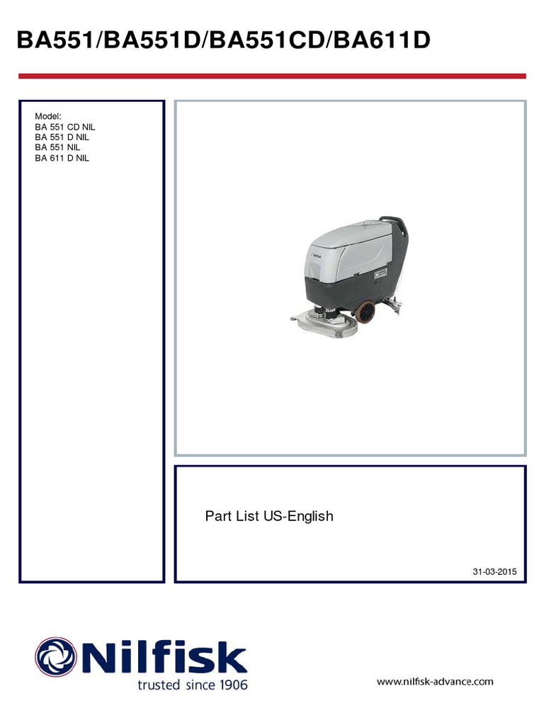 BA551/BA551D/BA551CD/BA611D: Part List US-English | PDF | Fuse ...