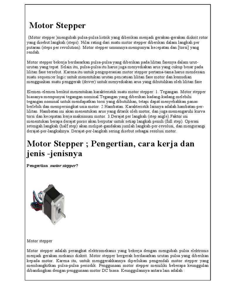 Motor Stepper | PDF