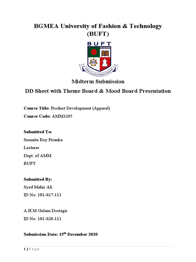 Design Development Sheet | PDF | Textile Arts | Softlines (Retail)