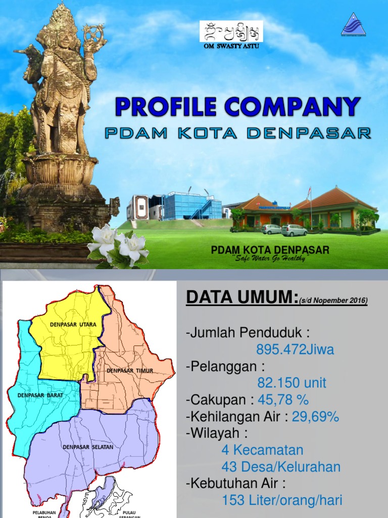 PDAM KOTA DENPASAR. Safe Water Go Healthy | PDF