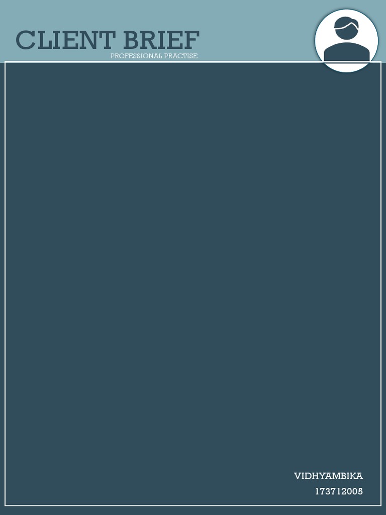 Client Brief and Project Agreement Sample Template | PDF | Architect ...