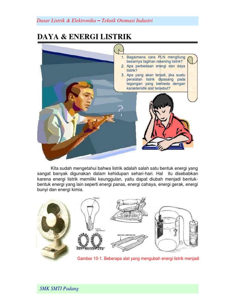 Materi KD 3.6 Daya & Energi Listrik | PDF