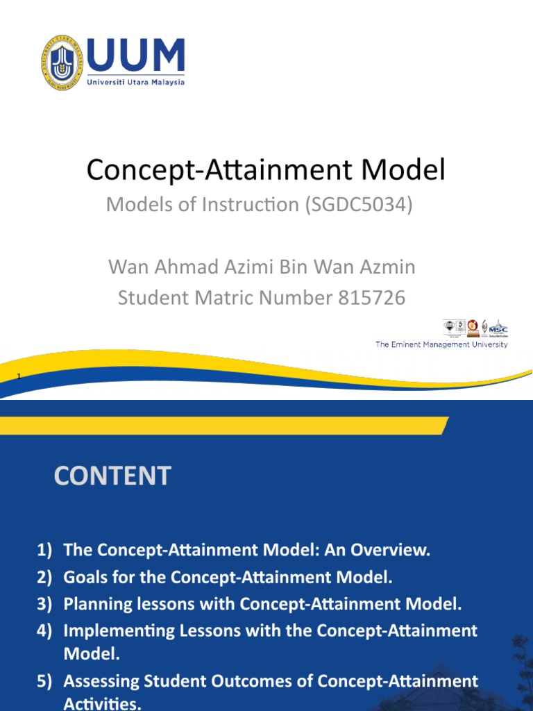 Concept Attainment Model | PDF | Hypothesis | Critical Thinking