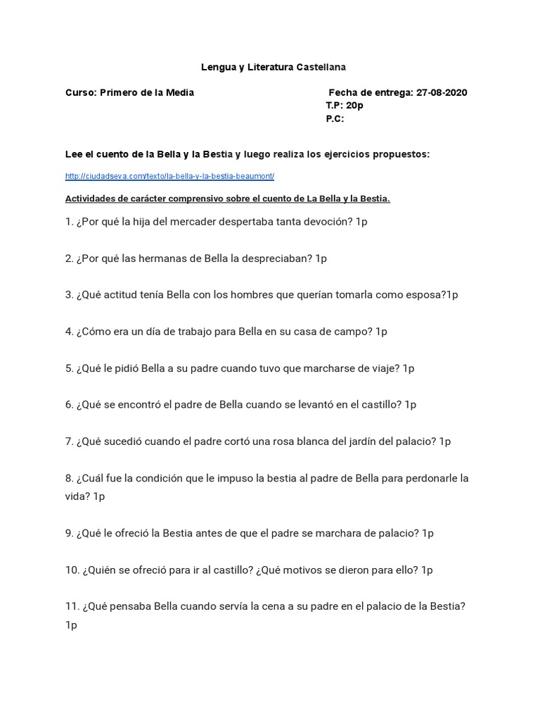 Análisis Del Cuento | PDF