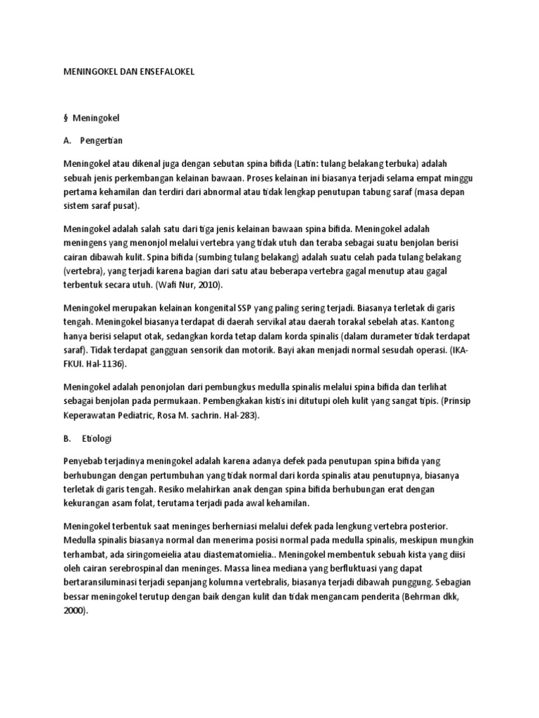 MENINGOKEL DAN ENSEFALOKEL-WPS Office | PDF