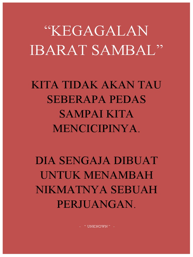 Quotes Sambal | PDF | Fiksi Misteri, Thriller, & Kejahatan