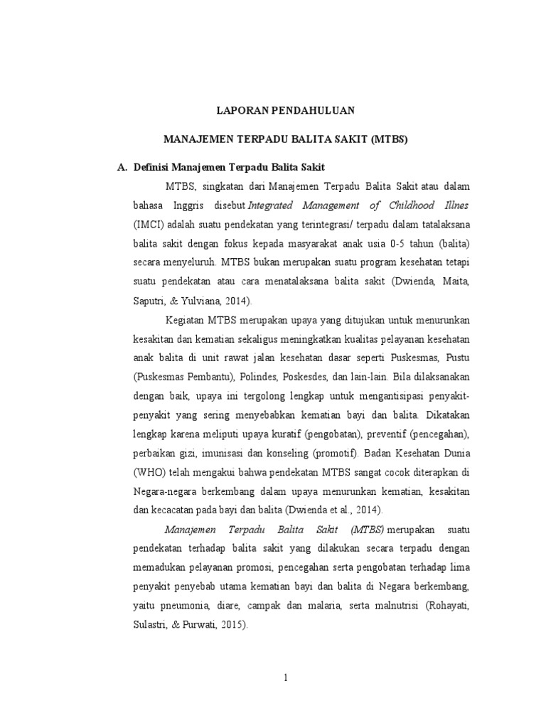 LP MTBS | PDF | Pengembangan Diri