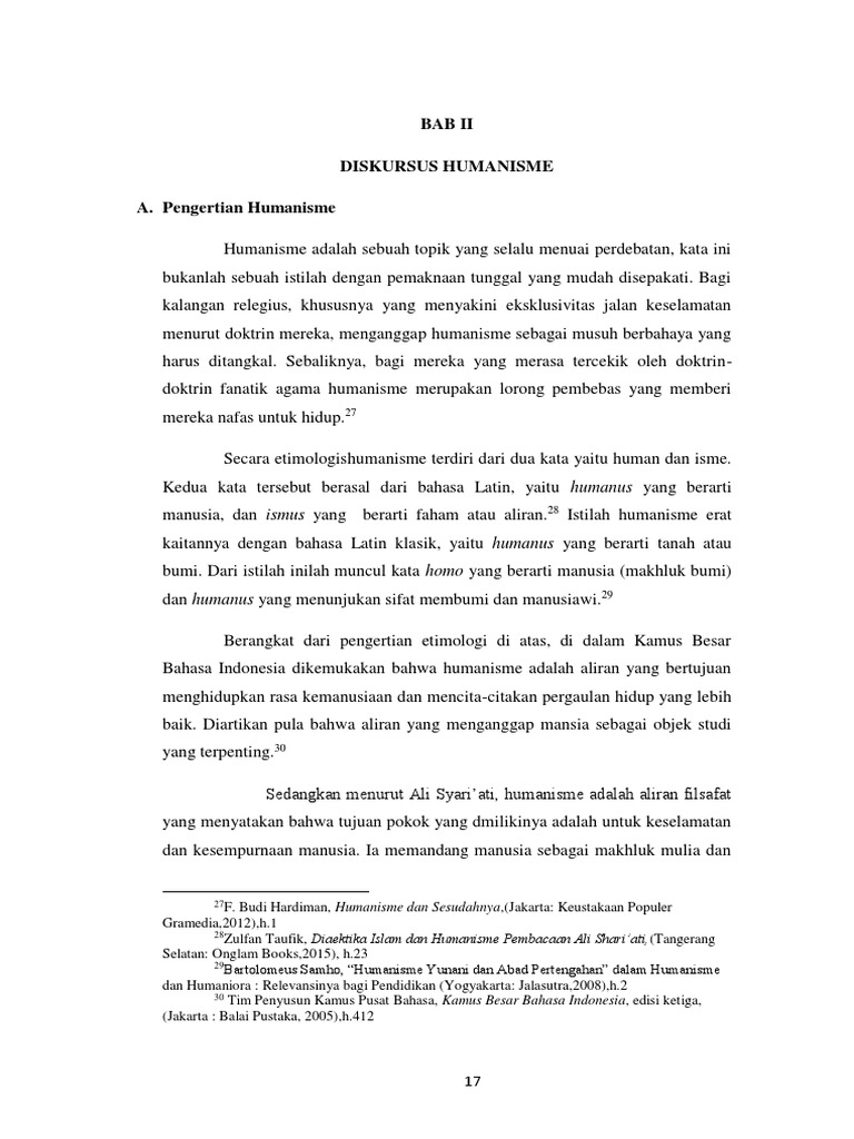 Diskursus Humanisme | PDF