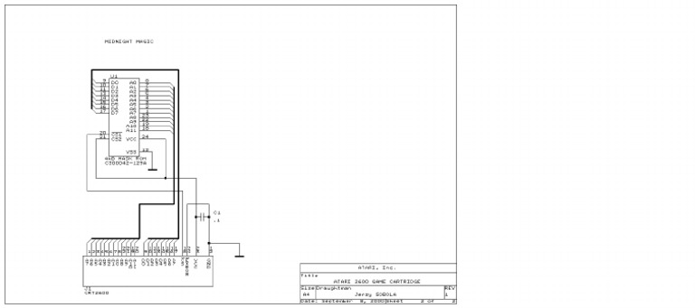 Atari 2600 Game Cartridge (Schematics) (En) | PDF