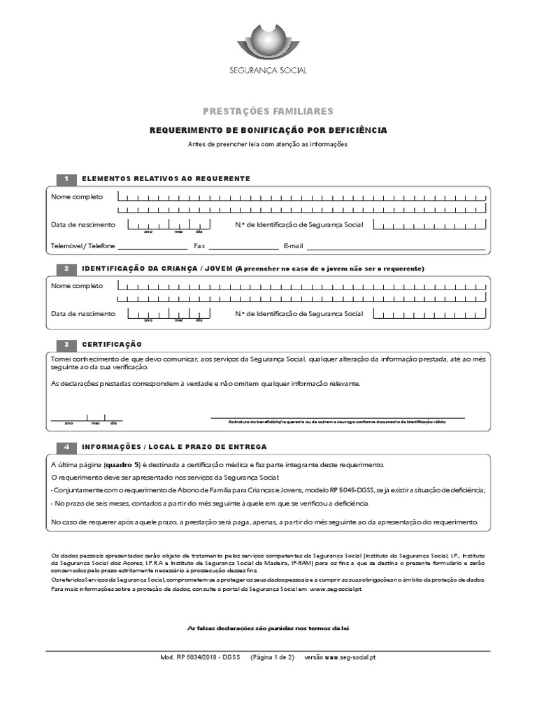 RP 5034 DGSS | Download grátis PDF | Deficiência | Médico