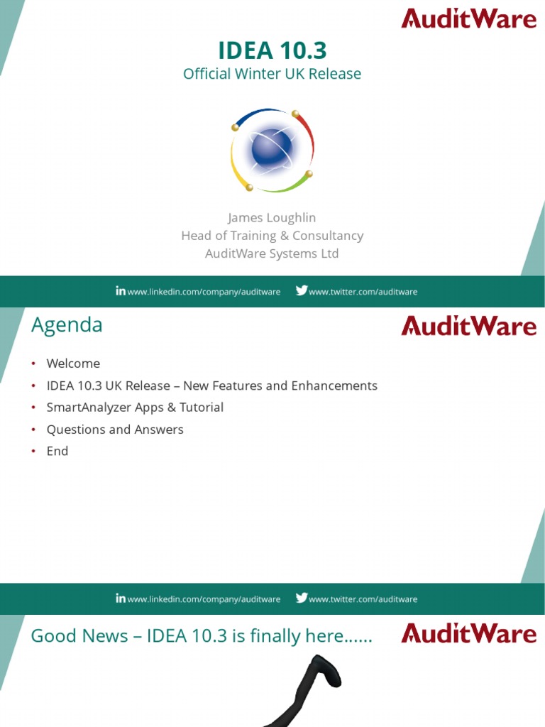 AuditWare IDEA 10.3 Software Release | PDF | Python (Programming Language) | Microsoft Excel