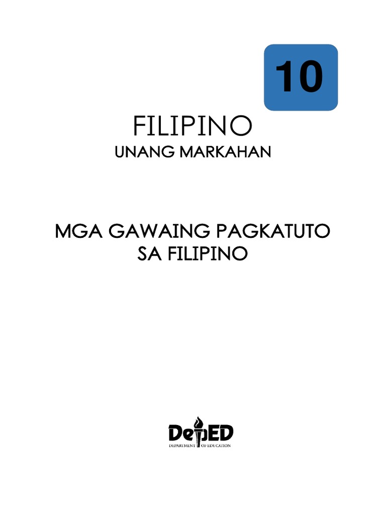 Grade 10 Filipino LAS | Download Free PDF | Asia | Southeast Asia