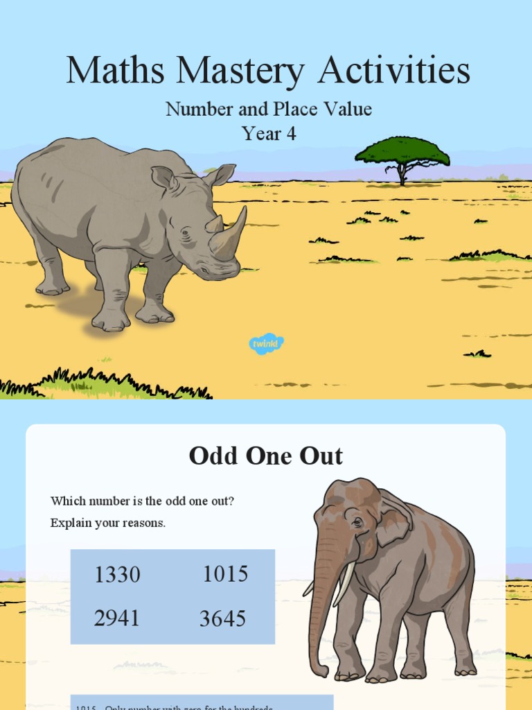 Year 4 Maths Mastery Activities | PDF | Mathematical Notation ...