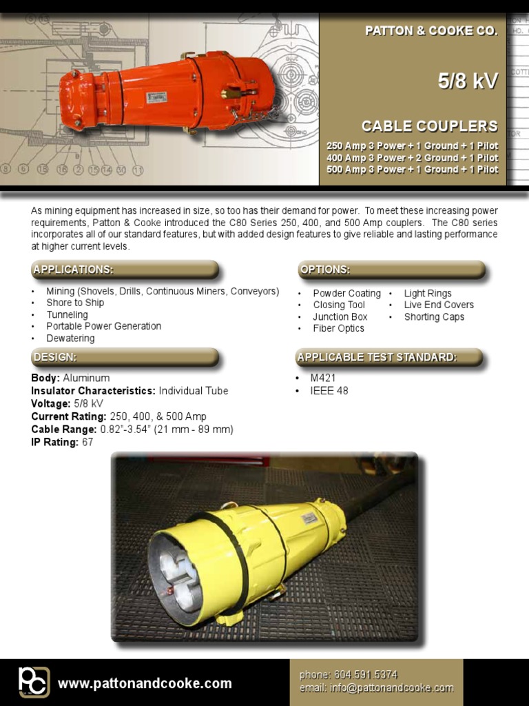 Cable Couplers: Patton & Cooke Co | PDF | Insulator (Electricity ...