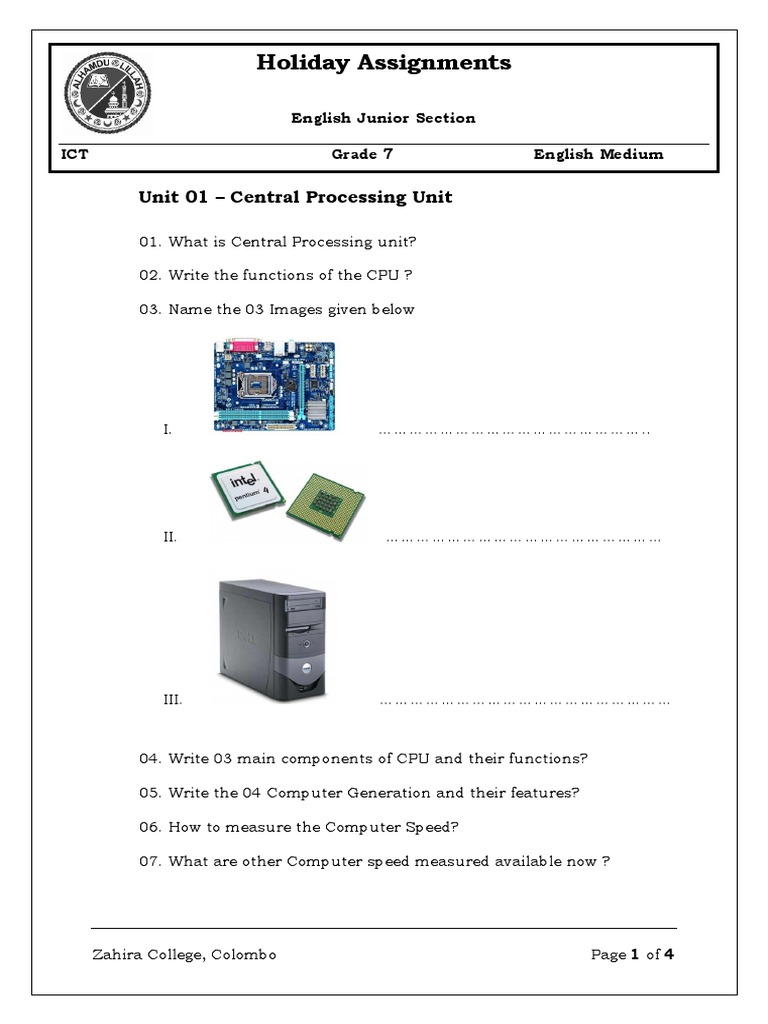 Grade 7 EJS ICT HA by Ashraff Ameen | PDF | Malware | Computer File