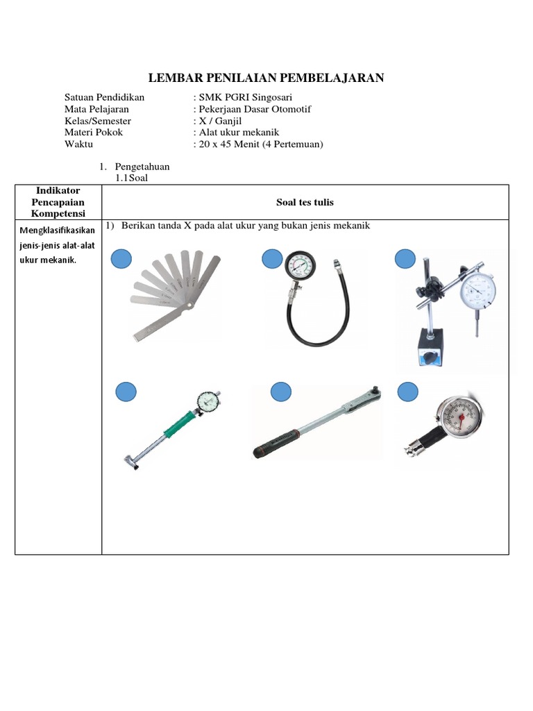 LK 7. Format Penilaian | PDF