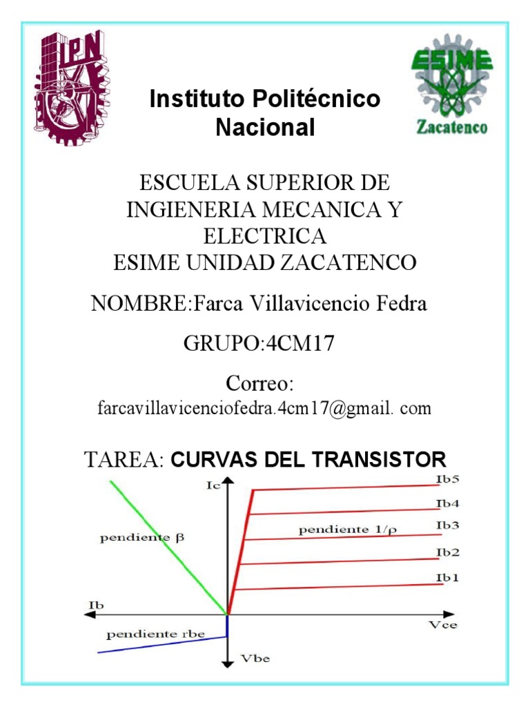 Curvas Del Transistor | PDF | Transistor | Transistor de unión bipolar