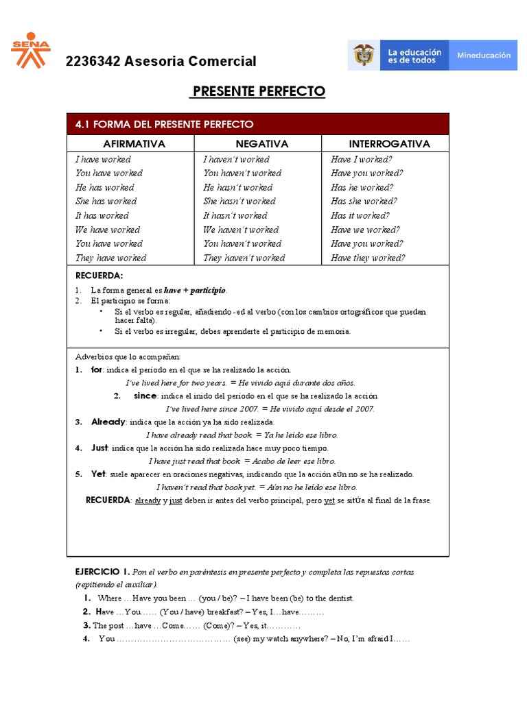Presente Perfecto | PDF | Nature