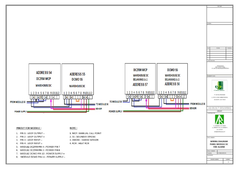 Wiring Diagram Panel Module DC3 | PDF