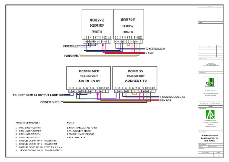Wiring Diagram Panel Module DC4 | PDF