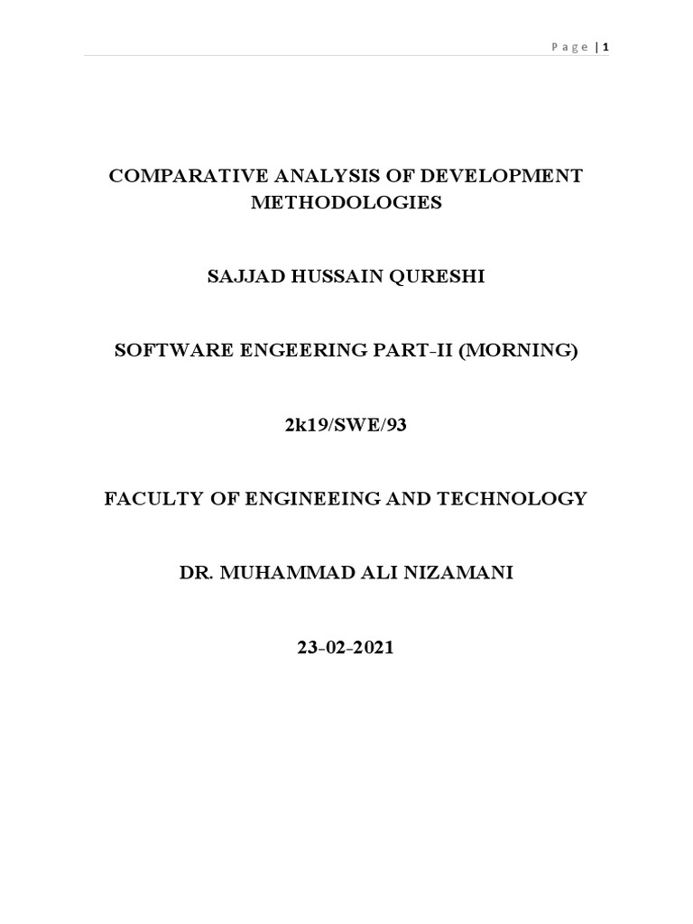 Software Engineering Assignment | PDF | Software Development Process ...