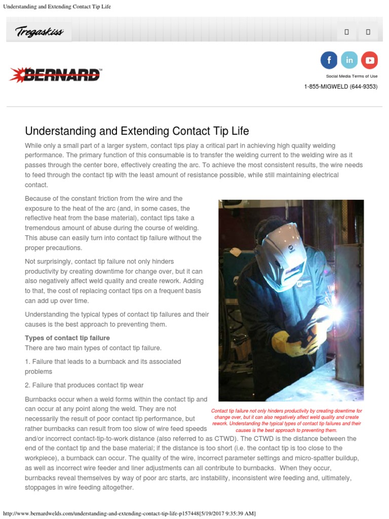 Understanding and Extending Contact Tip Life | PDF | Welding | Construction