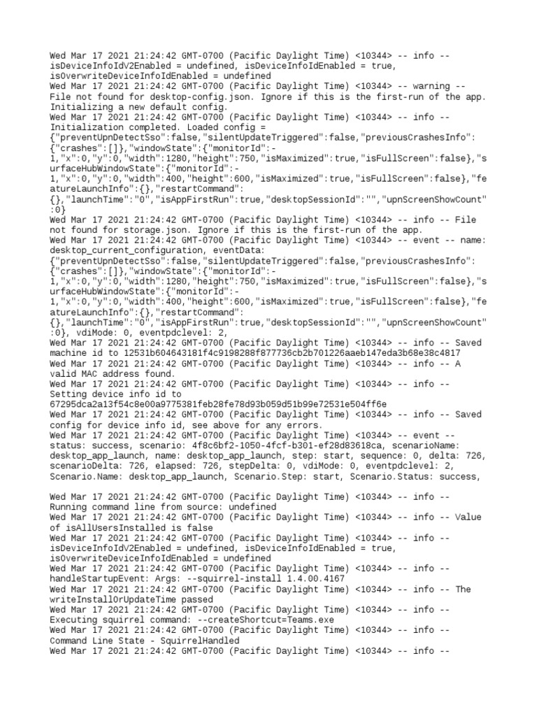 Logs | PDF | System Software | Software