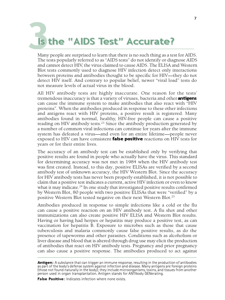 Is The AIDS Test Accurate | PDF | Diagnosis Of Hiv/Aids | Hiv/Aids
