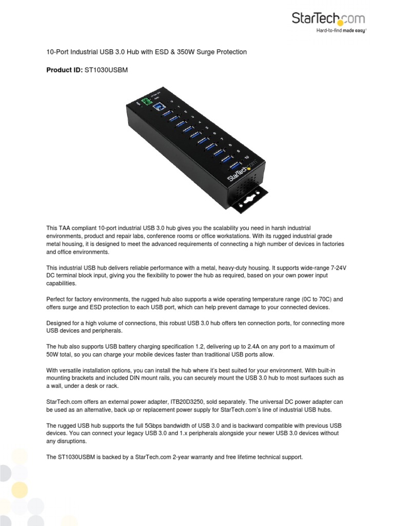 St1030usbm Datasheet | PDF | Usb | Office Equipment