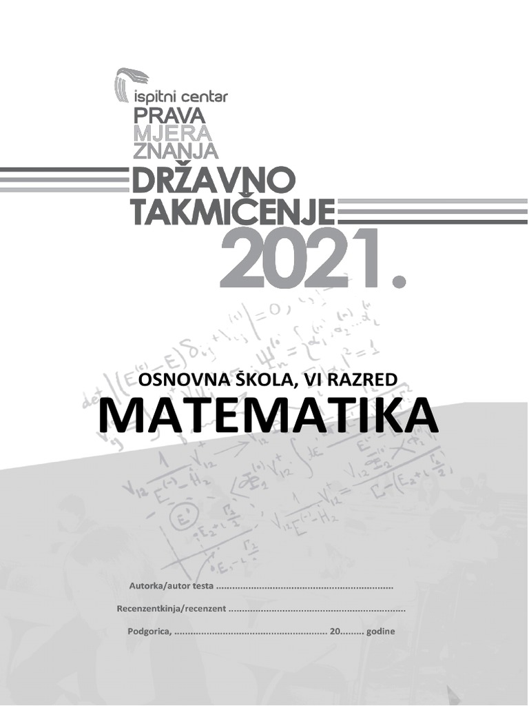 Matematika 6 Os Sajt | PDF