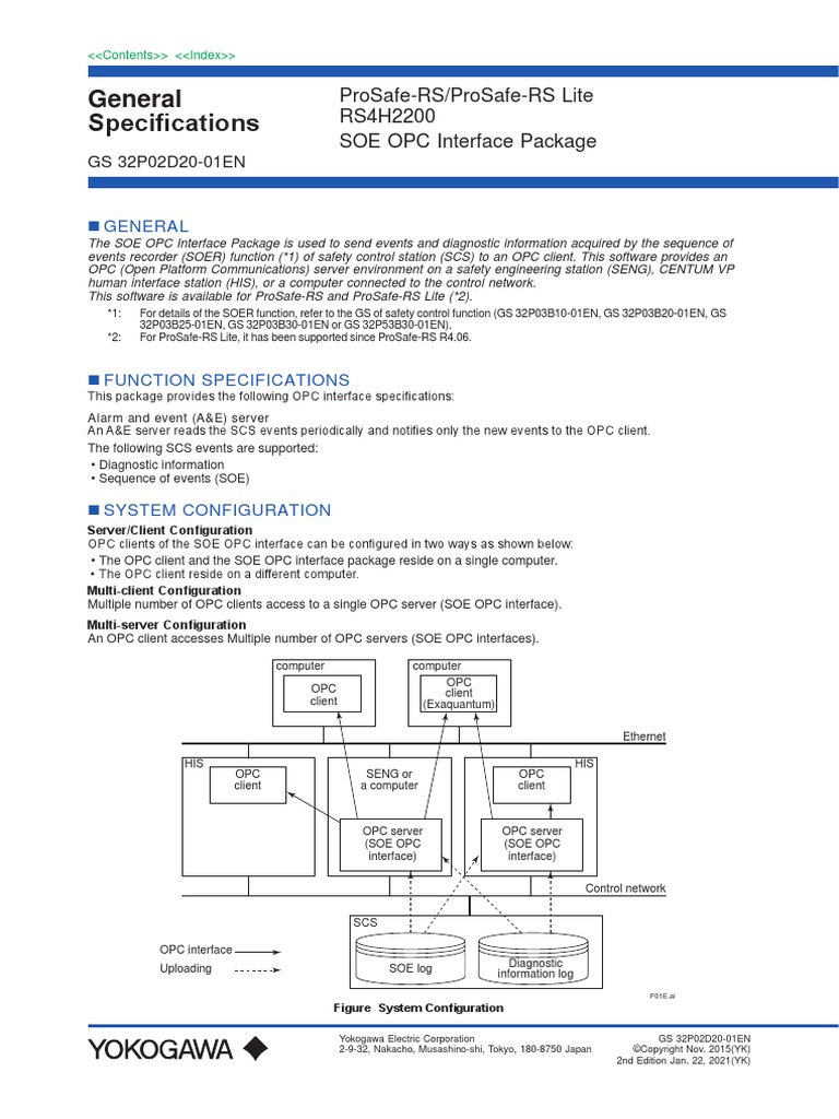 GS - ProSafe-RS - ProSafe-RS Lite SOE OPC Interface Package | PDF ...