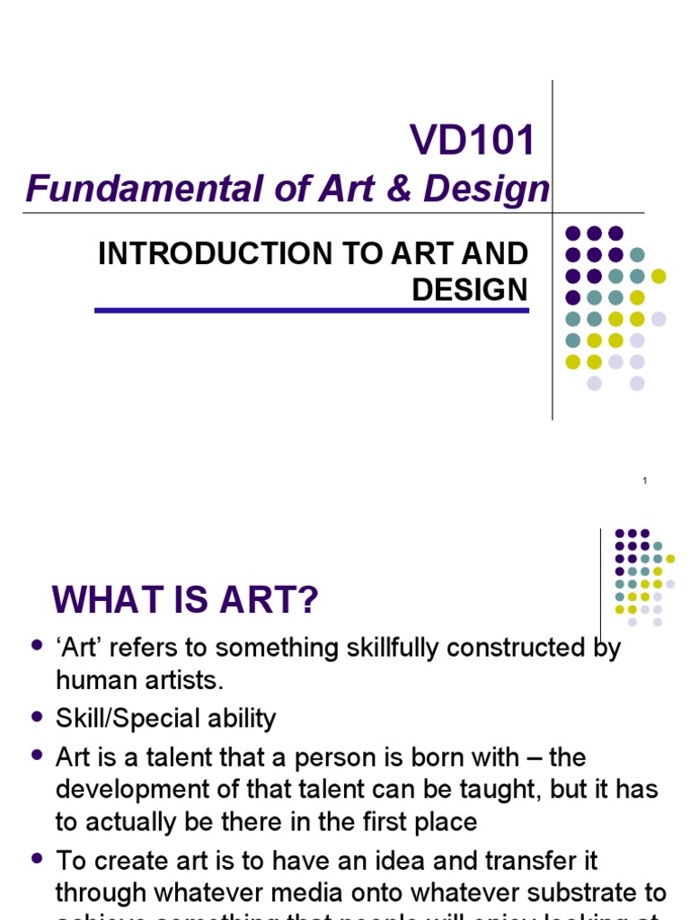 Intro To Art & Design | PDF | Design | Beauty