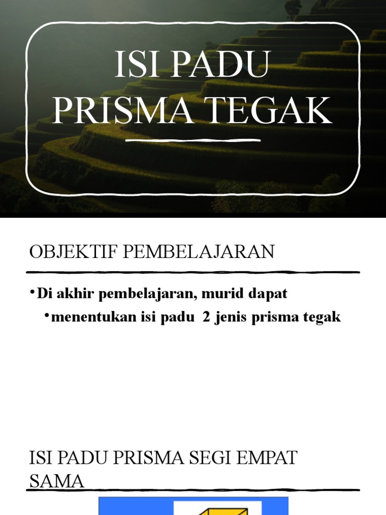 Isi Padu Prisma Tegak | PDF