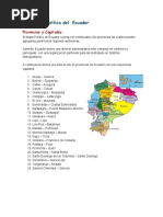 Mapa Del Ecuador y Sus Provincias | PDF