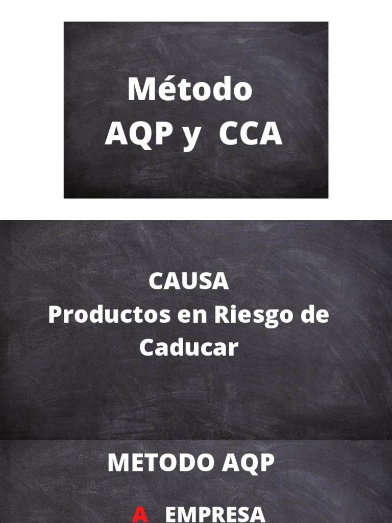 Metodo Aqp y Cca | PDF