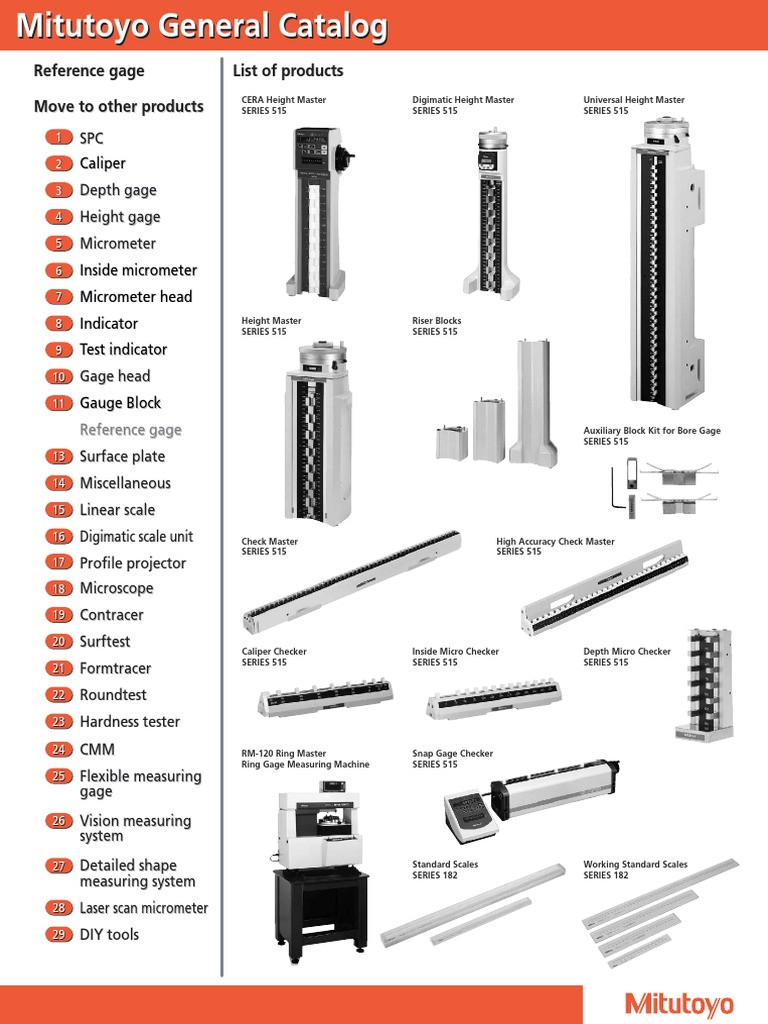 Reference Gage List of Products Move To Other Products | PDF | Tools ...