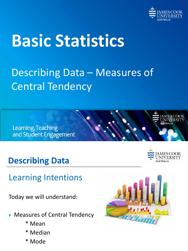 Describing-Data - Measures-of-Central-Tendency Using EXCEL | PDF | Mean | Mode (Statistics)