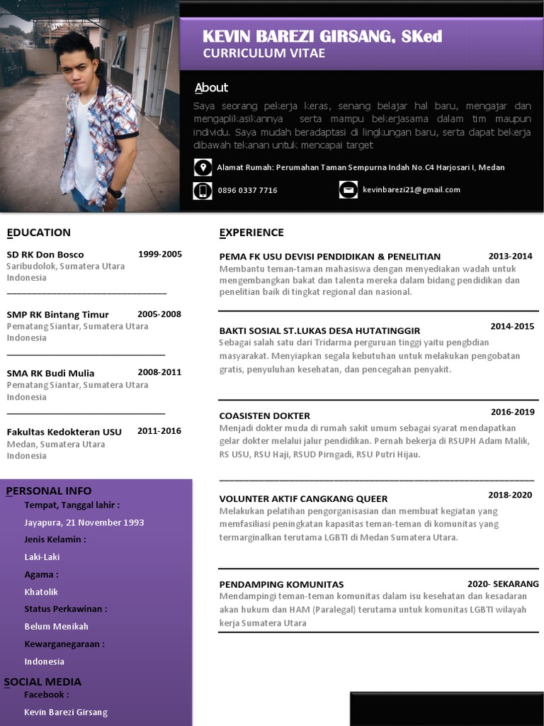 CV kEVIN-dikonversi | PDF