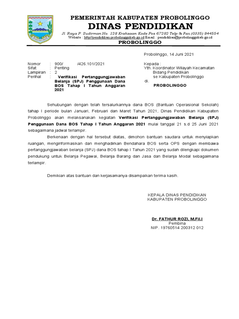 Surat Undangan VerifikASI | PDF