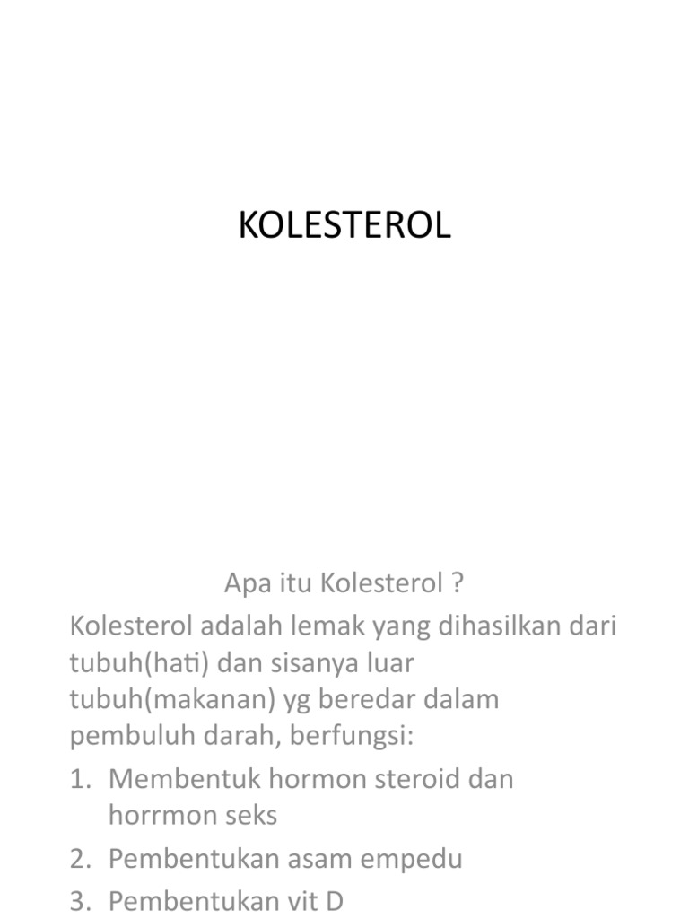 KOLESTEROL | PDF