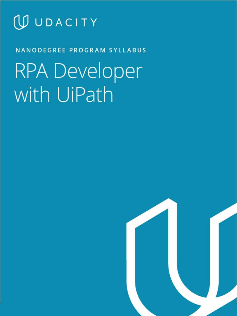 RPA Developer Nanodegree Program Syllabus | PDF | Automation ...