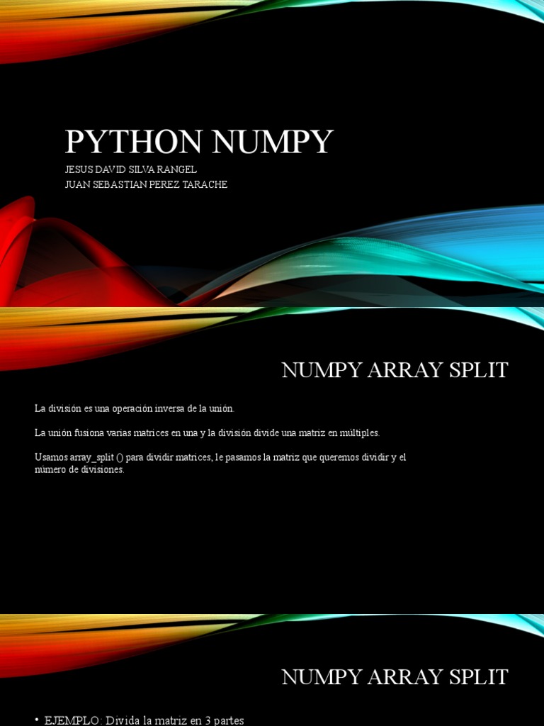 Guía de Funciones Esenciales de NumPy | PDF | Python (lenguaje de ...